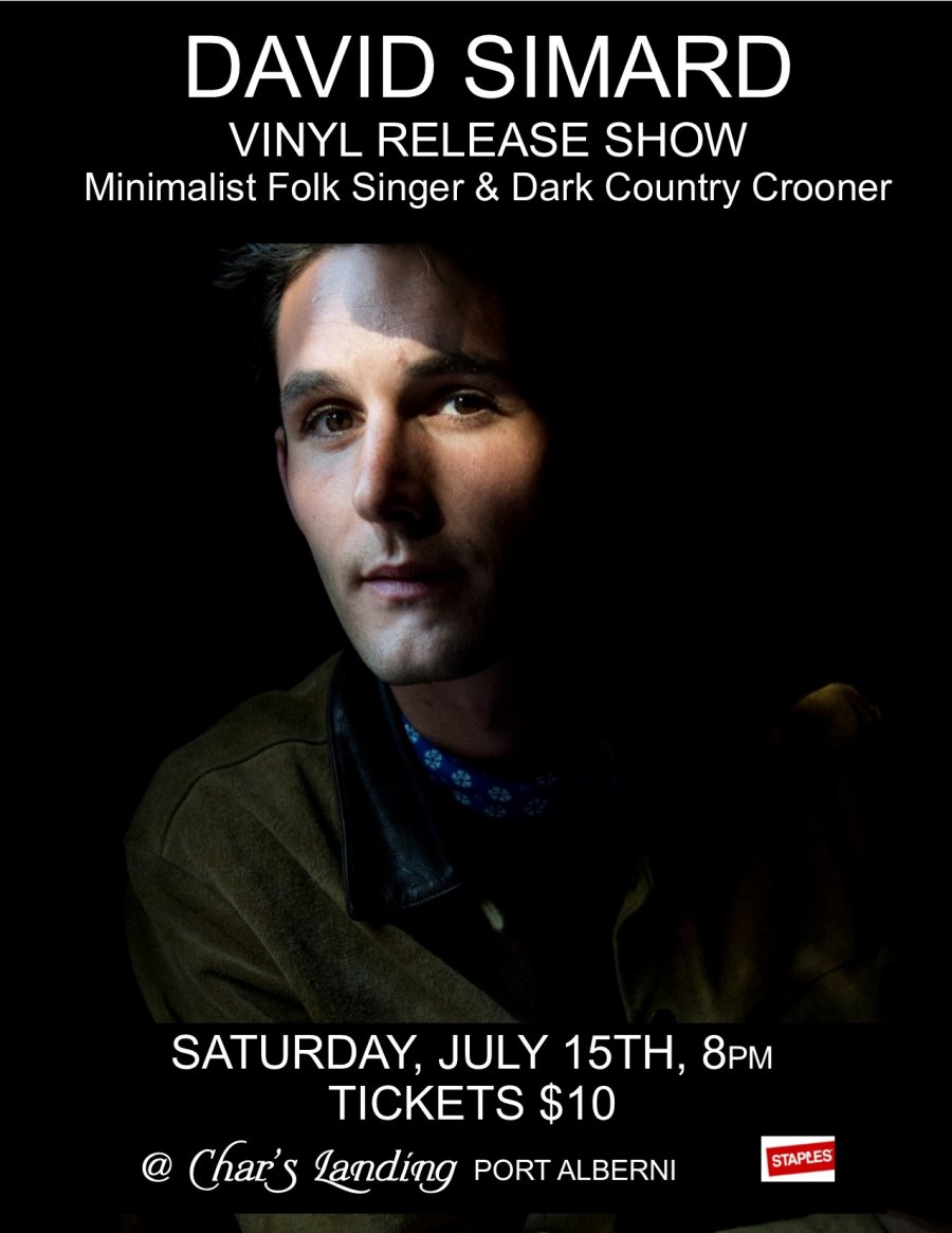 Concert – David Simard – Minimalist Folk Singer & Dark Country Crooner - w/Athena Holmes ...